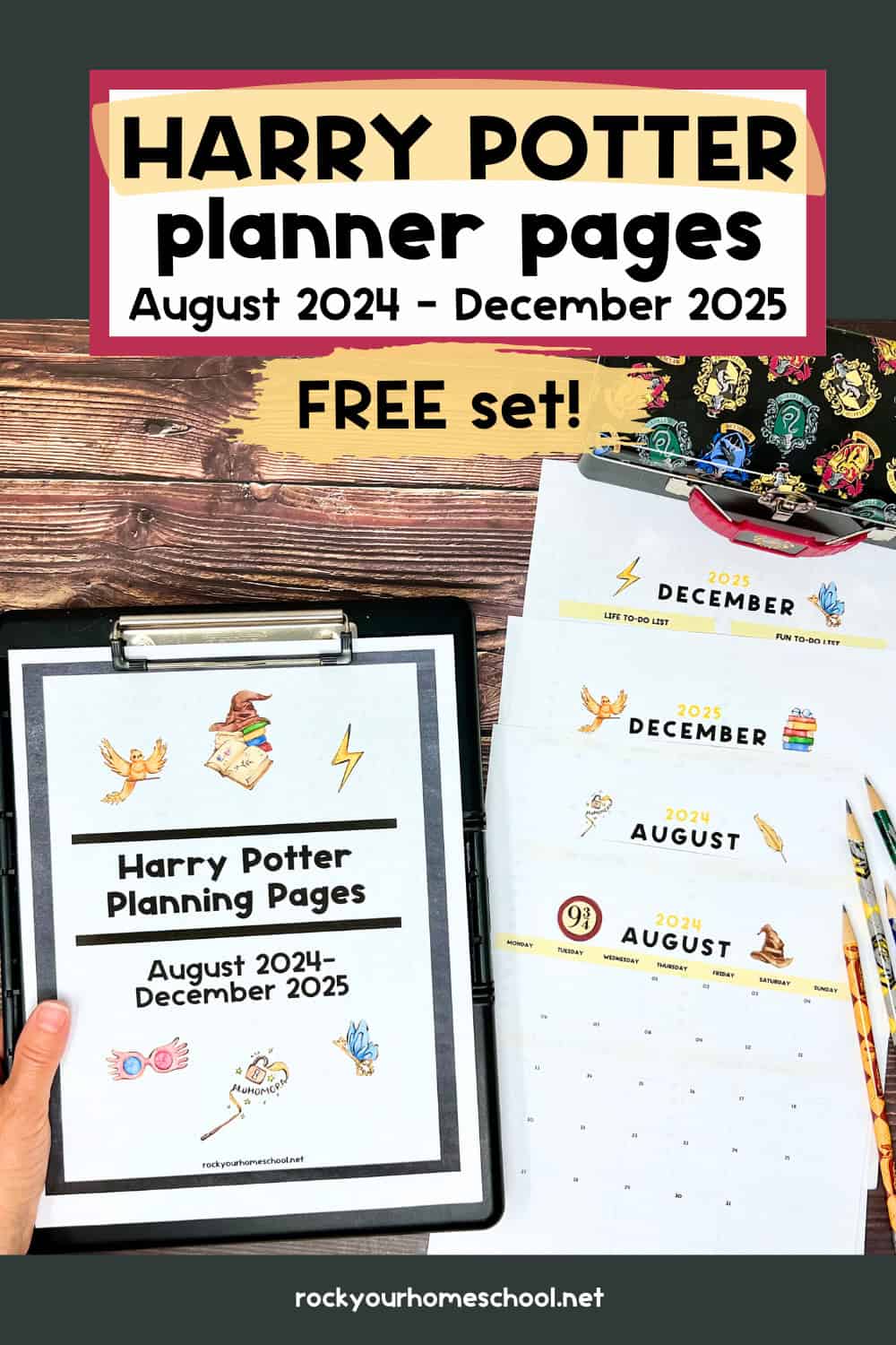 Free Harry Potter Planner Pages to Make 2024-2025 Magical - Rock Your ...