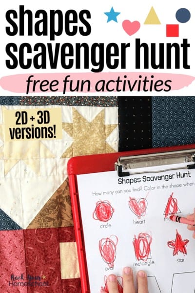 Free Shapes Scavenger Hunt Printables for Simple Math Fun - Rock Your ...