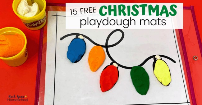 Christmas Playdough Mats for Creative Holiday Fun (15 Free) - Rock Your ...