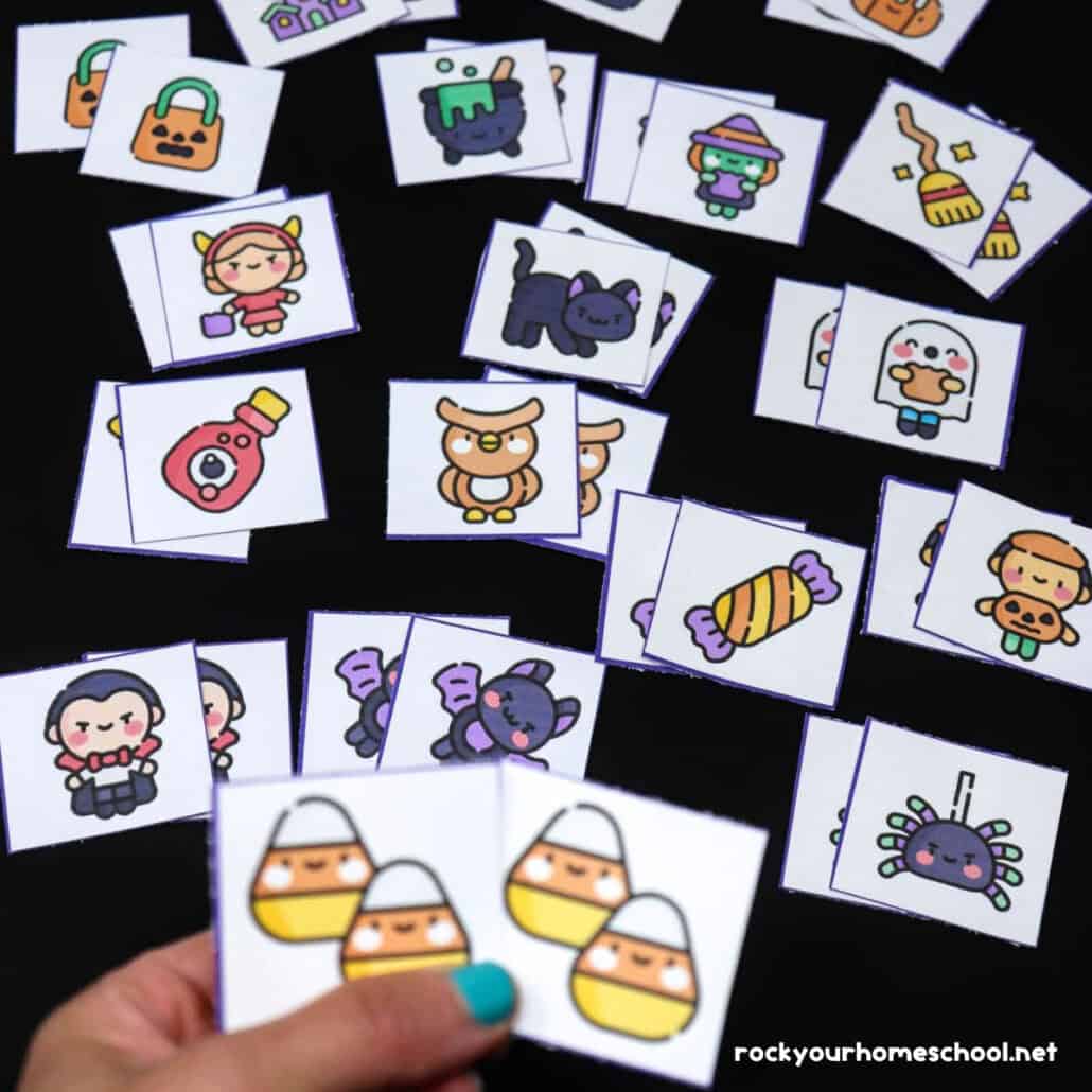 Free Halloween Memory Game for Simple Holiday Fun - Rock Your Homeschool