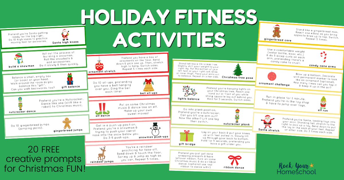 Free Holiday Fitness Activities for Kids for Cool Christmas Fun - Rock ...