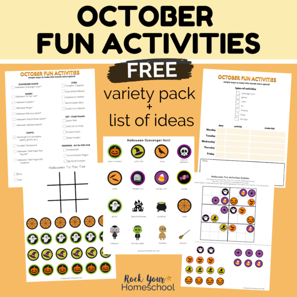 October Fun Activities - Rock Your Homeschool