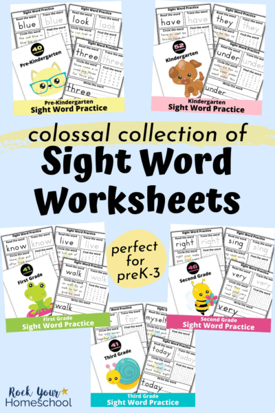 3 Fantastic Ways to Enjoy These Sight Word Worksheets