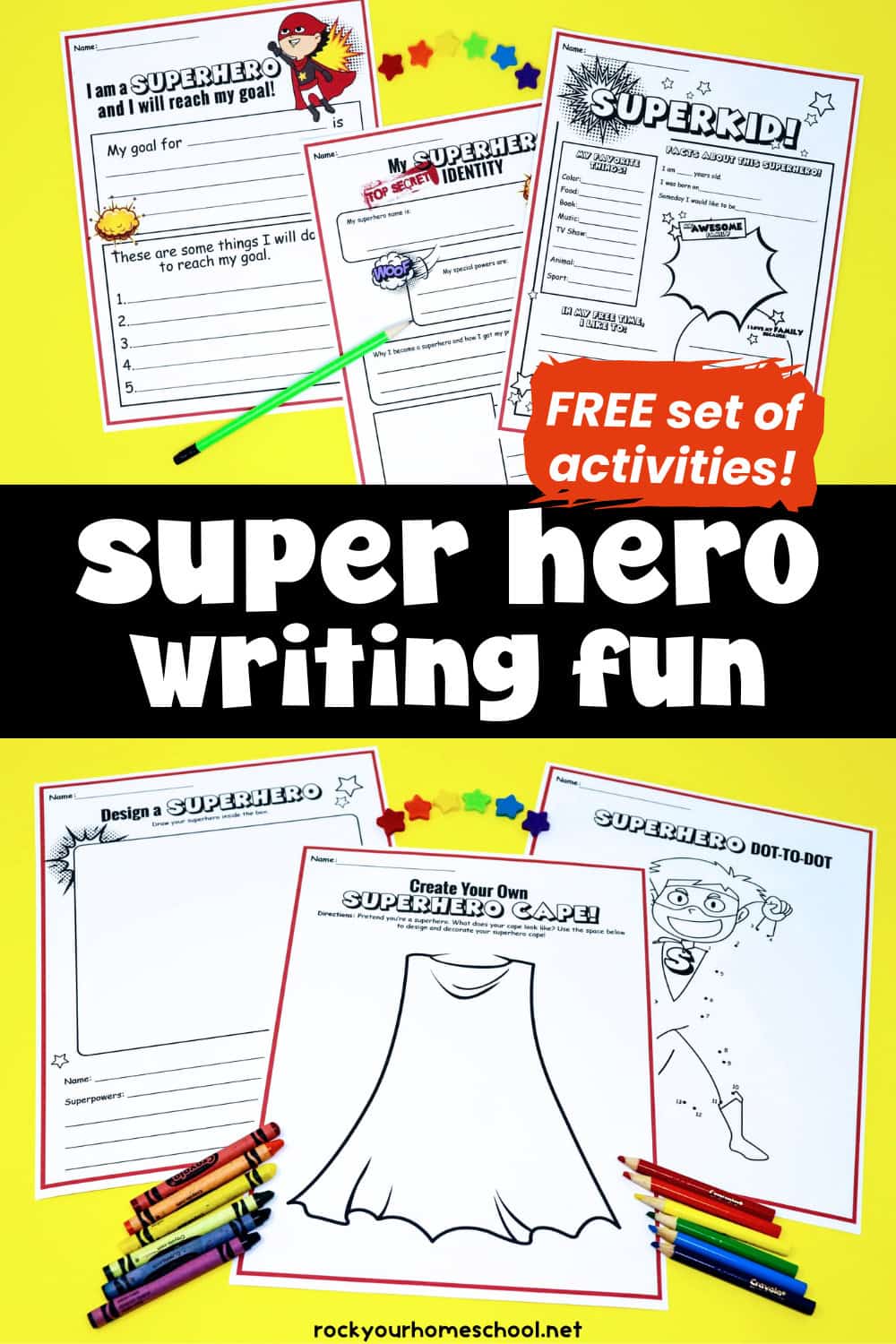 Free Superhero Writing Prompts and More to Boost Creativity - Rock Your ...