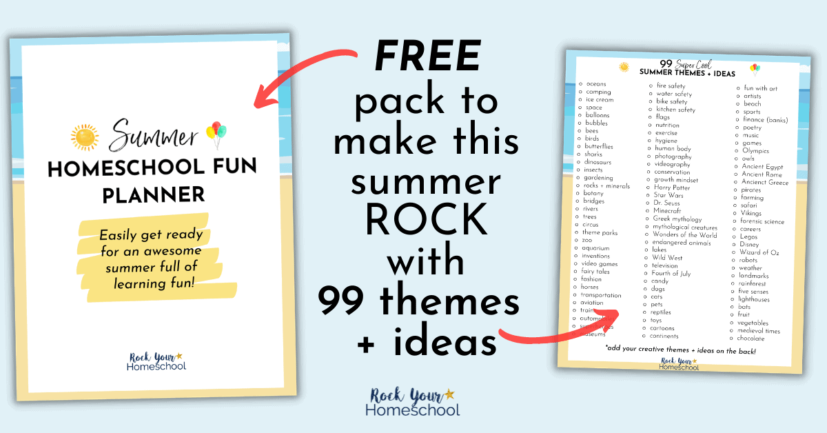 Free Summer Homeschool Fun Activities & Planner - Rock Your Homeschool