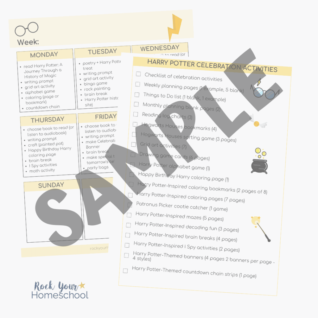 Harry Potter Celebration: Magical Ways to Enjoy a Fun Unit Study & More ...