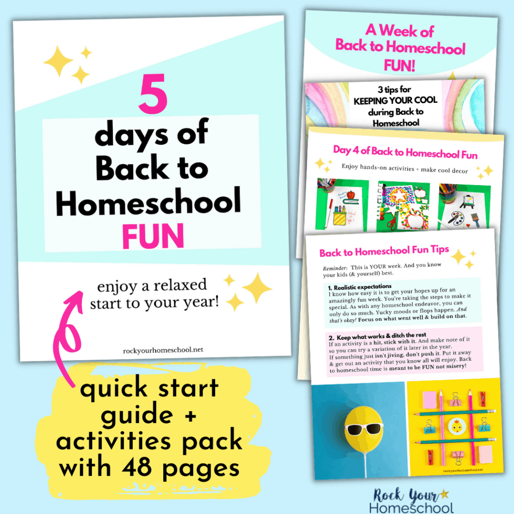 5 Days of Back to Homeschool Fun Activities - Rock Your Homeschool