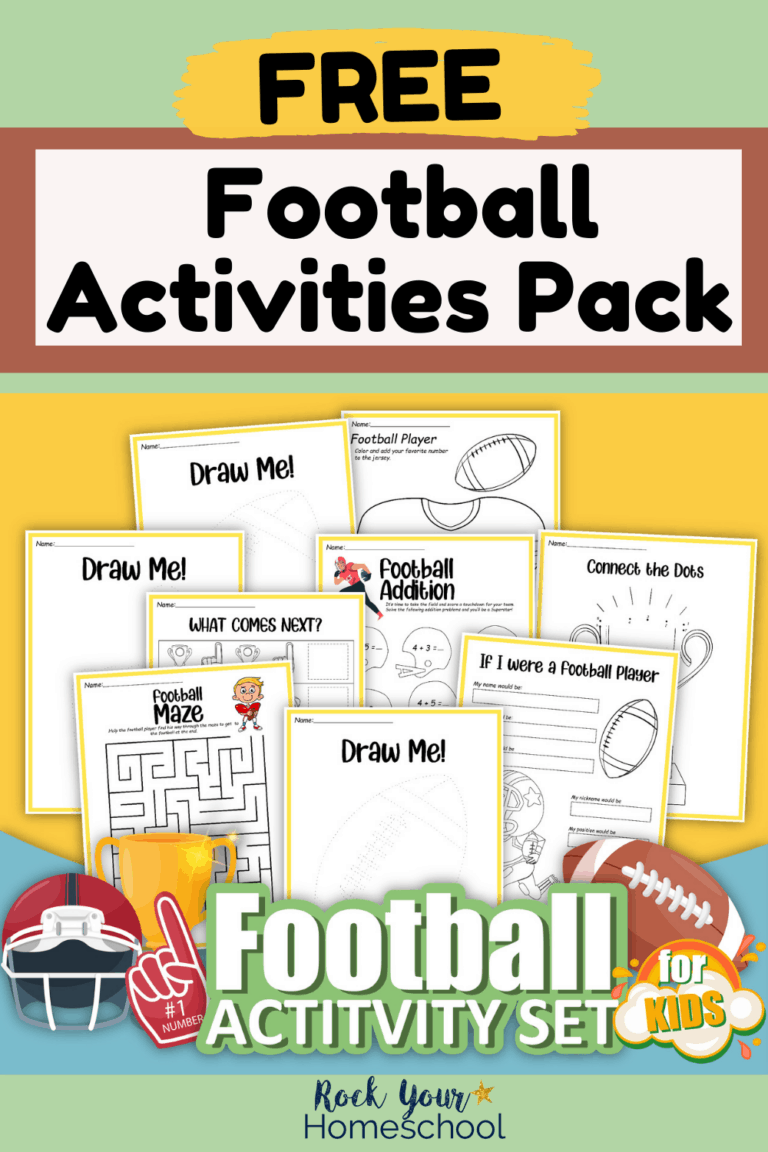 Football Printables Pack of Coloring Pages & Fun Activities (Free)