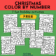 Christmas Color by Number Printables Set - Rock Your Homeschool