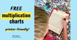 Free Multiplication Charts (Printer-Friendly) to Use in 5 Fun Ways