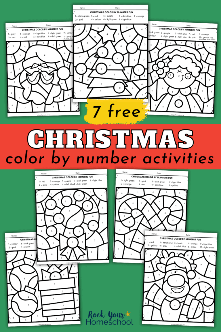 Free Christmas Color by Number Pages for Holiday Fun