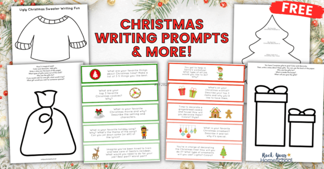 Christmas Writing Prompts for Kids (Free Printable) - Rock Your Homeschool