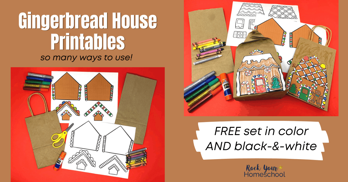 Gingerbread House Printables: How to Use for Holiday Fun (Free) - Rock ...