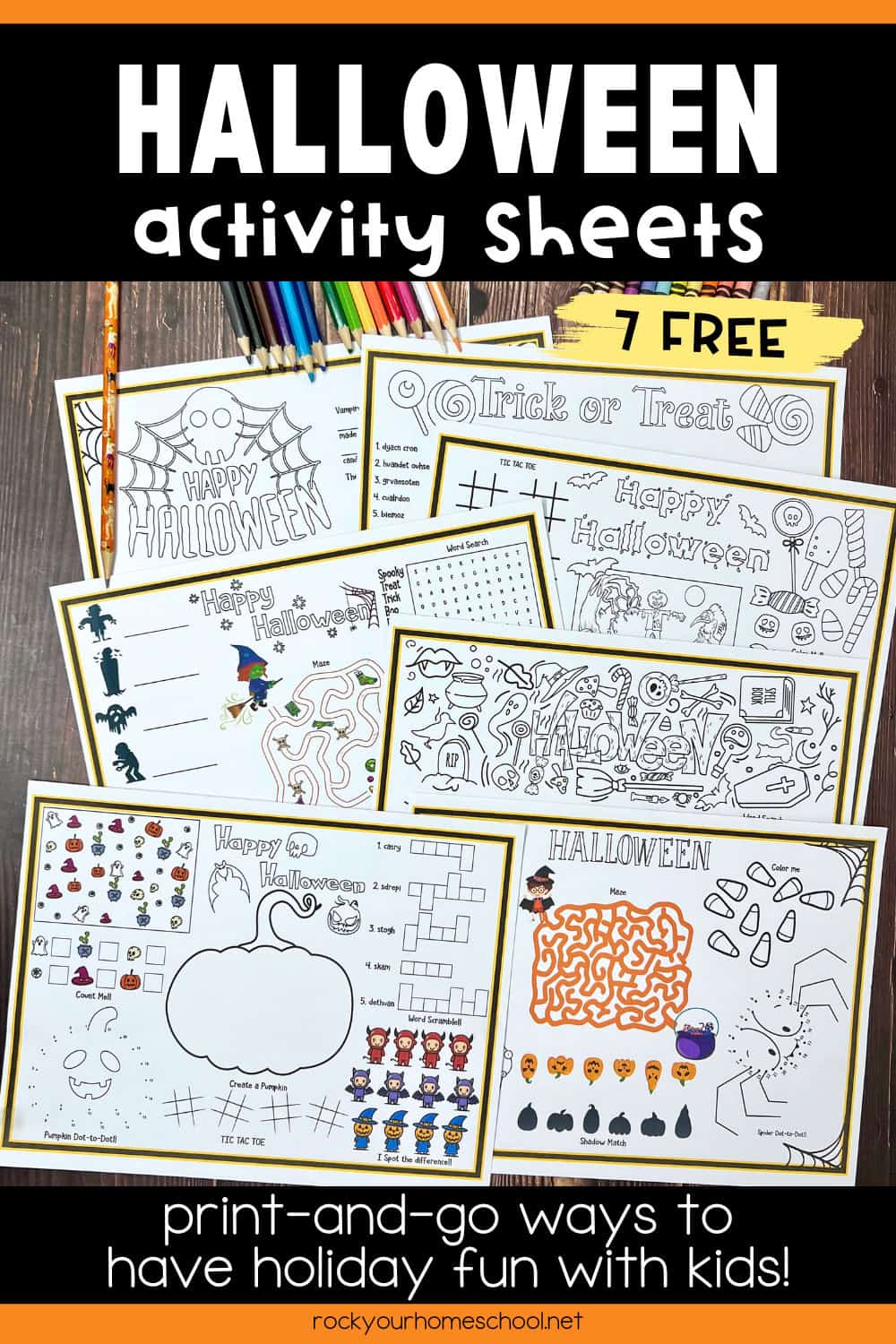 7 Free Halloween Activity Sheets That Make Holiday Fun Easy - Rock Your ...
