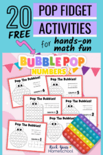 Pop Fidget Activities for Cool Math Fun (20 Free Printables)