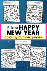 Hanukkah Color by Number Printable Pages (8 Free)
