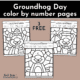 Groundhog Day Color by Number Pages for Fantastic Fun (Free) - Rock ...