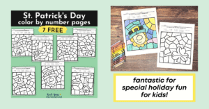 St. Patrick's Day Color by Number Pages for Fun Activities (7 Free ...