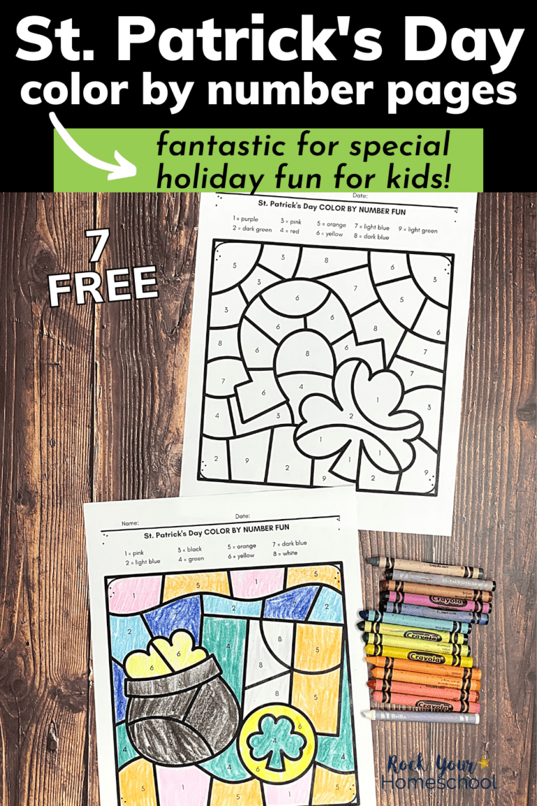 St. Patrick's Day Color by Number Pages for Fun Activities (7 Free)