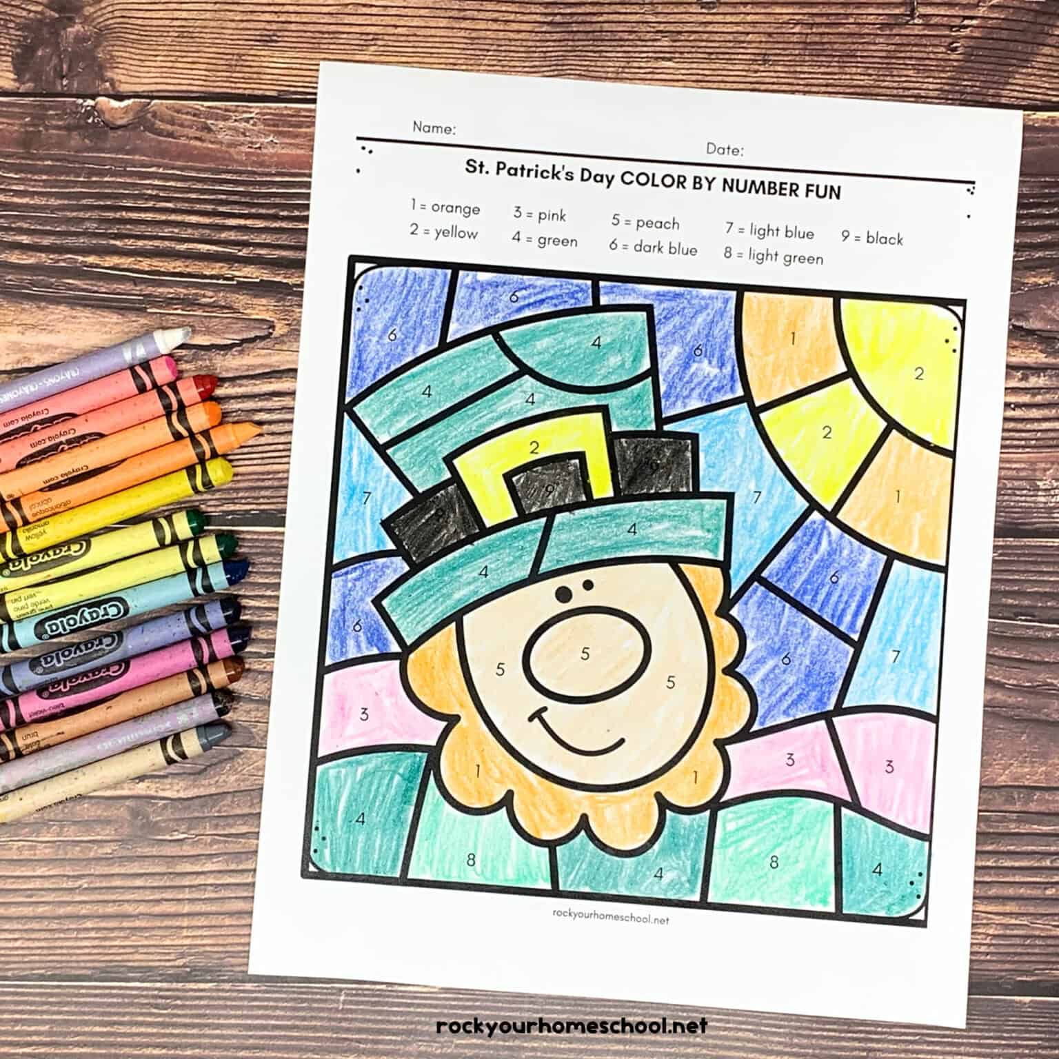 St. Patrick's Day Color by Number Pages for Fun Activities (7 Free ...