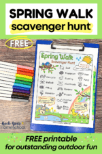 Spring Walk Scavenger Hunt for Outstanding Outdoor Fun (Free Printable)