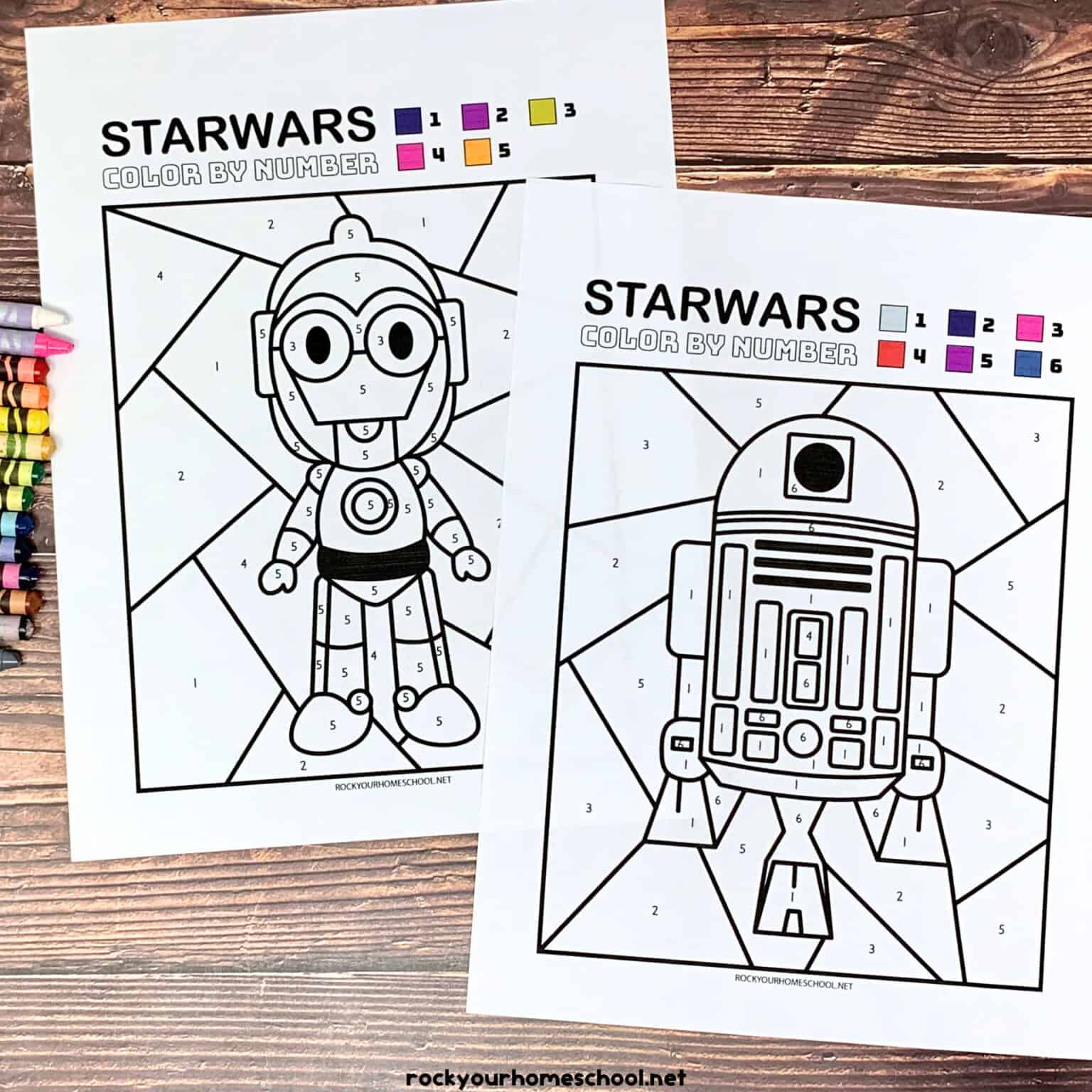 Star Wars Color by Number for Out of this World Fun (8 Free) - Rock ...