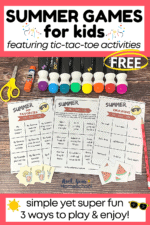 Printable Summer Games for Kids: 3 Free Ways to Have a Blast