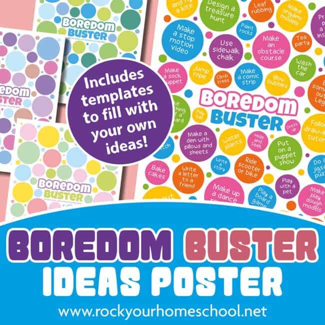 Boredom Busters: 7 Free Posters (and 50+ Creative Ideas)