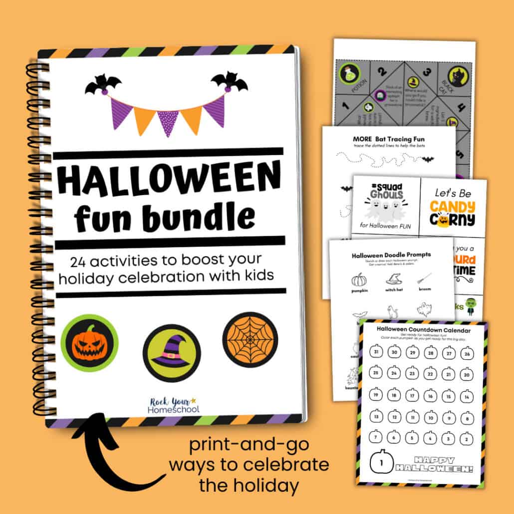 Halloween Fun Bundle | 24 Printable Activities for Kids - Rock Your ...