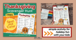 Thanksgiving Scavenger Hunt for Kids (Free) - Rock Your Homeschool