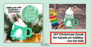 DIY Christmas Cards for Kids: Cute Hot Cocoa Mugs (Free Set) - Rock ...