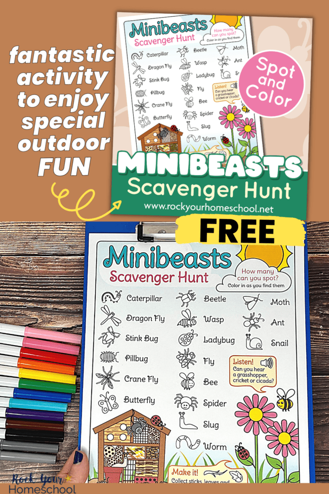 Flower Scavenger Hunt (Free Activity)- Rock Your Homeschool