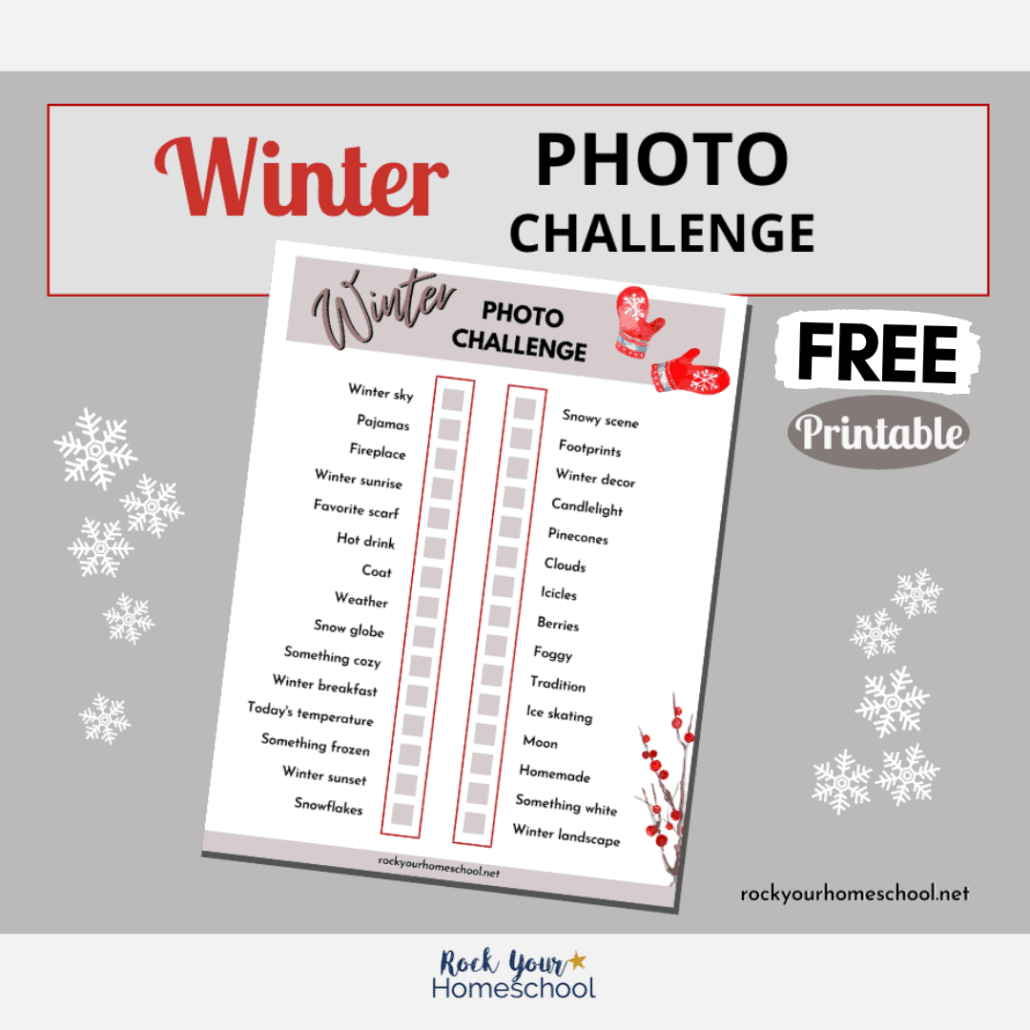 Winter Photo Challenge - Rock Your Homeschool
