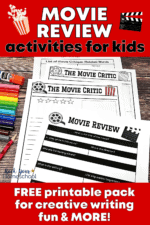 Free Printable Movie Review Template for Writing Fun for Kids