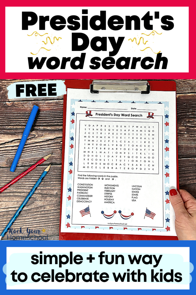 Presidents Day Word Search: Easy Way to Boost Learning (Free)