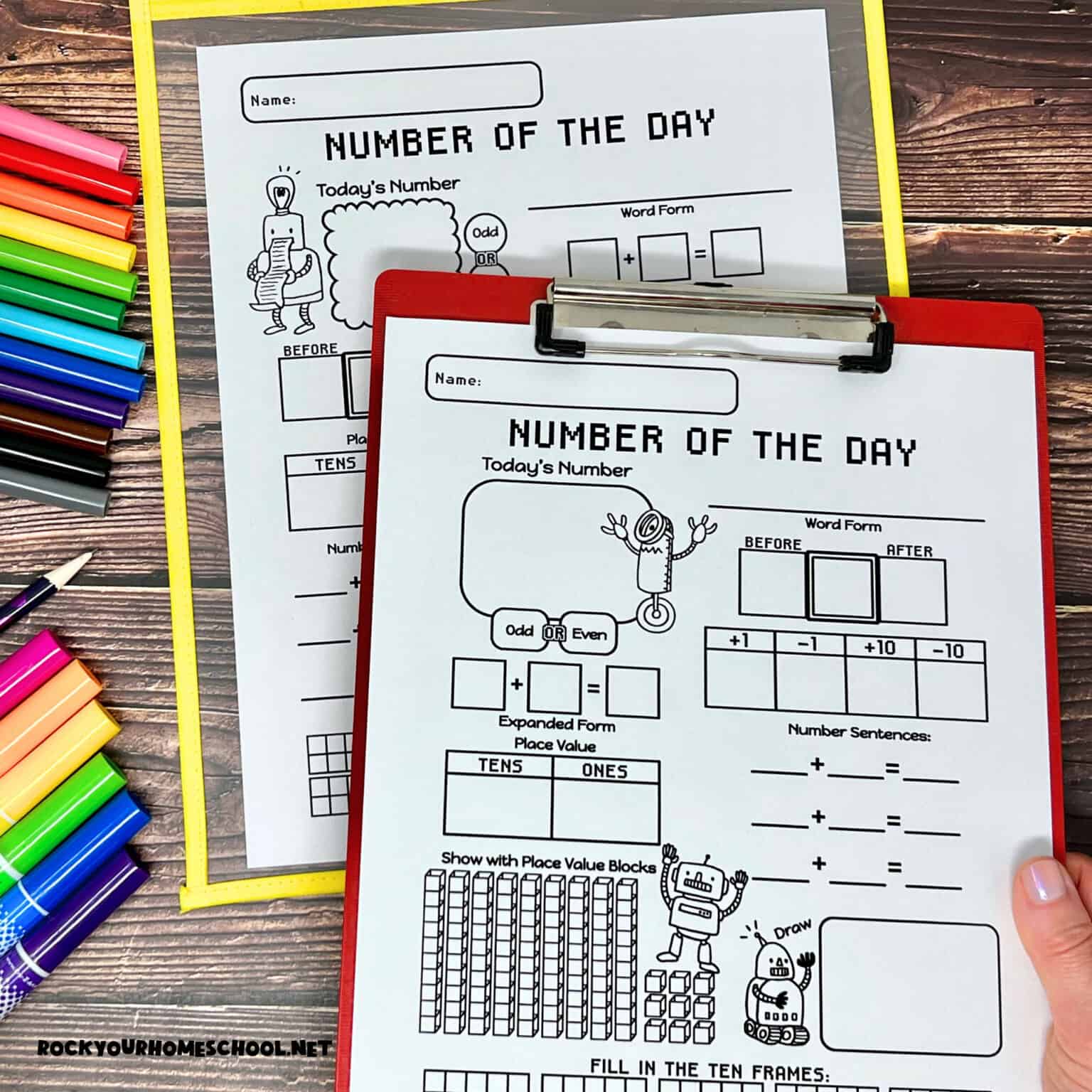 Free Number of the Day Worksheets for Simple Math Fun - Rock Your ...
