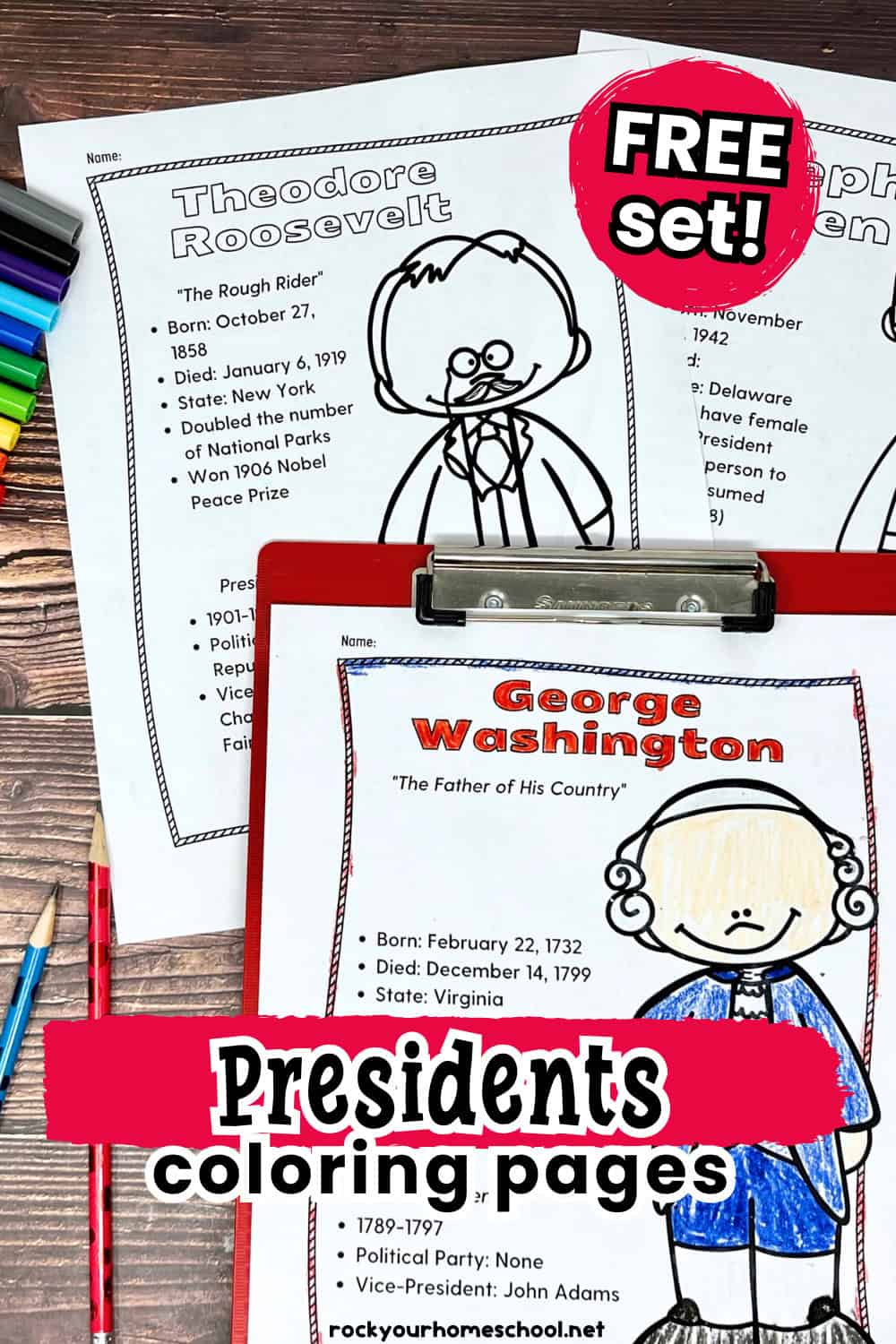 Presidents Coloring Pages: How to Make History Fun (Free) - Rock Your ...