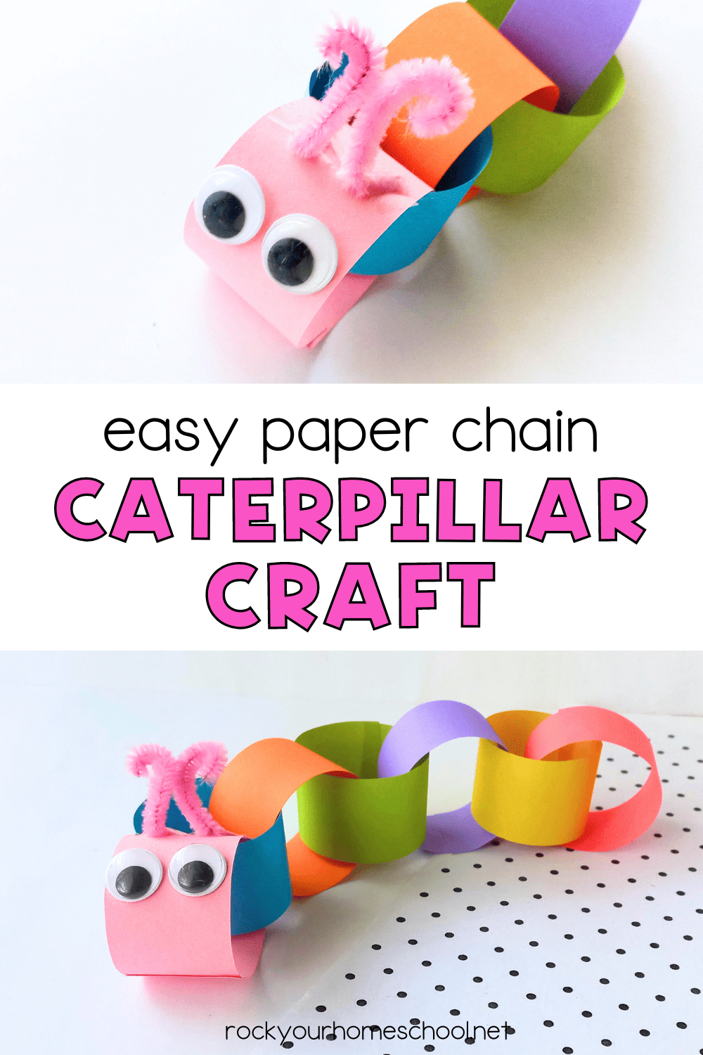 Paper Chain Caterpillar Craft: How to Easily Make & Enjoy - Rock Your ...
