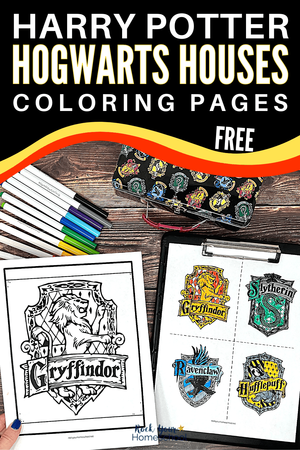 Harry Potter Houses Coloring Pages For Magical Fun Free