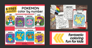 Pokemon Color by Number Activities: Super Fun for Kids (8 Free)