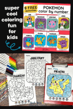 Pokemon Color by Number Activities: Super Fun for Kids (8 Free)