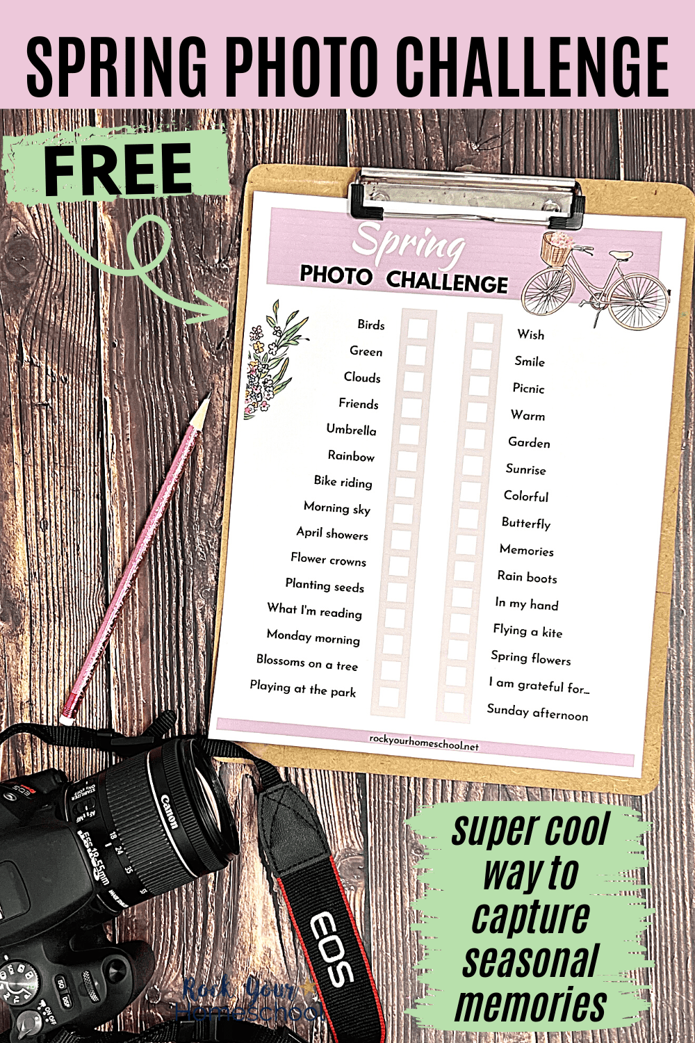 Spring Photo Challenge for a Fun Seasonal Activity (Free Printable ...