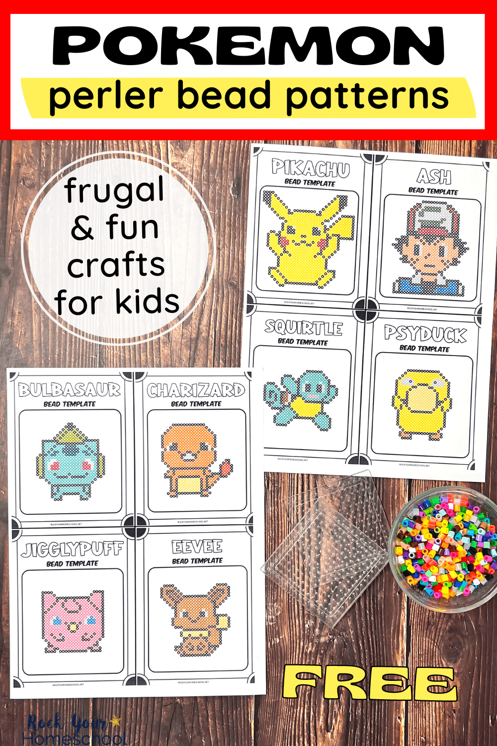 Pokemon Perler Bead Patterns: How to Make These Crafts (8 Free)