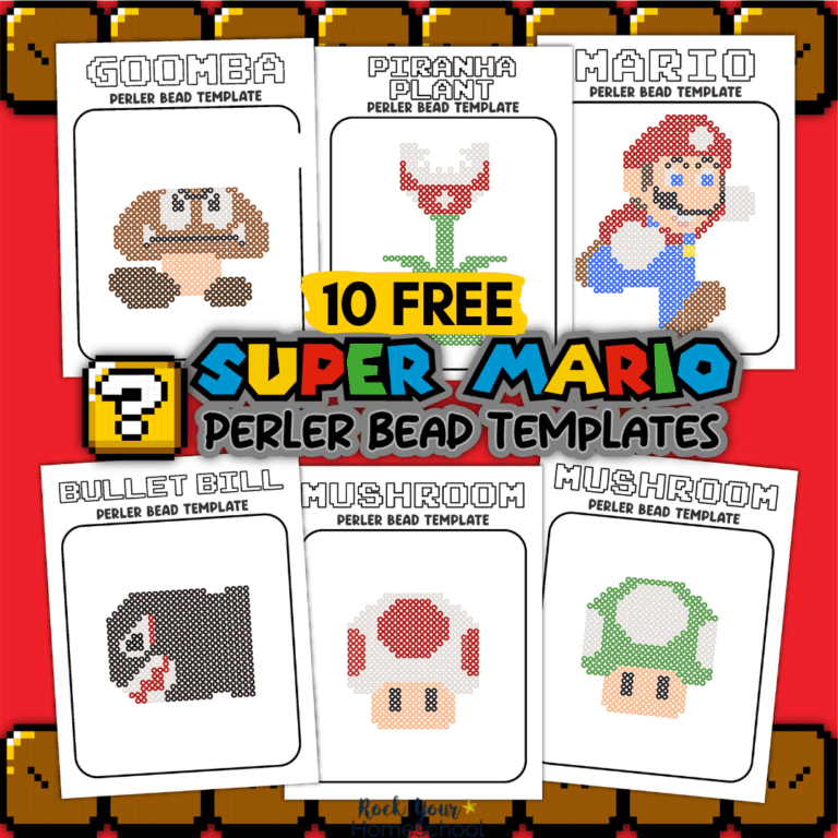 Super Mario Perler Bead Patterns - Rock Your Homeschool