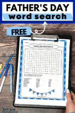 Father's Day Word Search for a Fun Activity for Kids (Free)