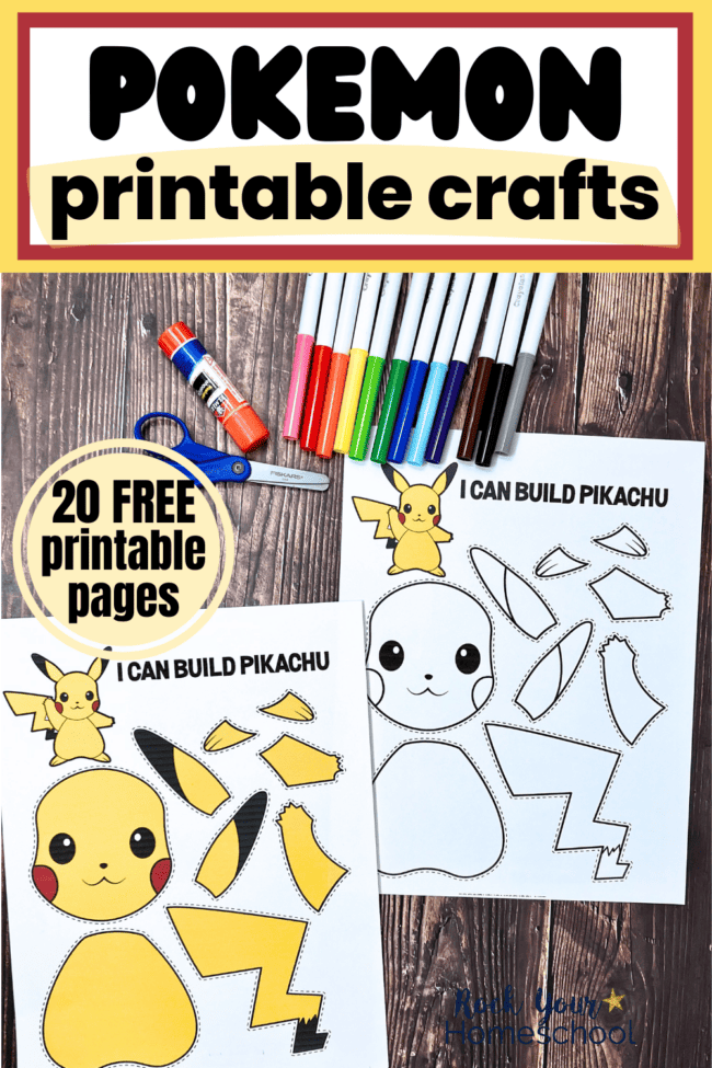 Pokemon Crafts for Kids (20 Free) - Rock Your Homeschool
