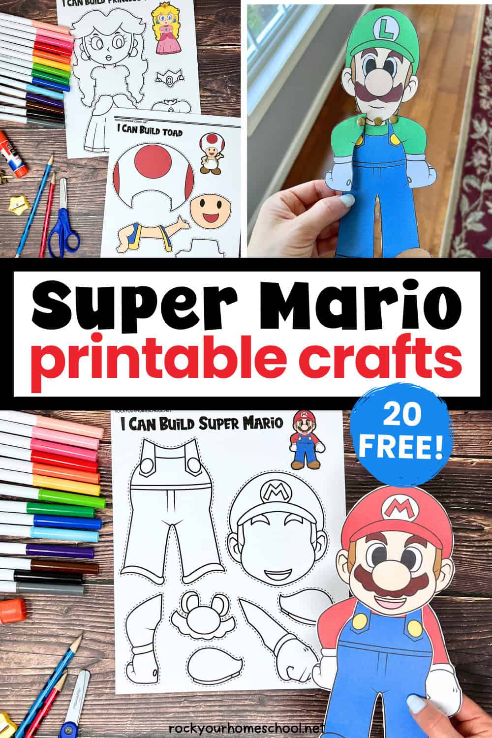 Super Mario Crafts for Kids: How to Make and Enjoy (20 Free)- Rock Your ...