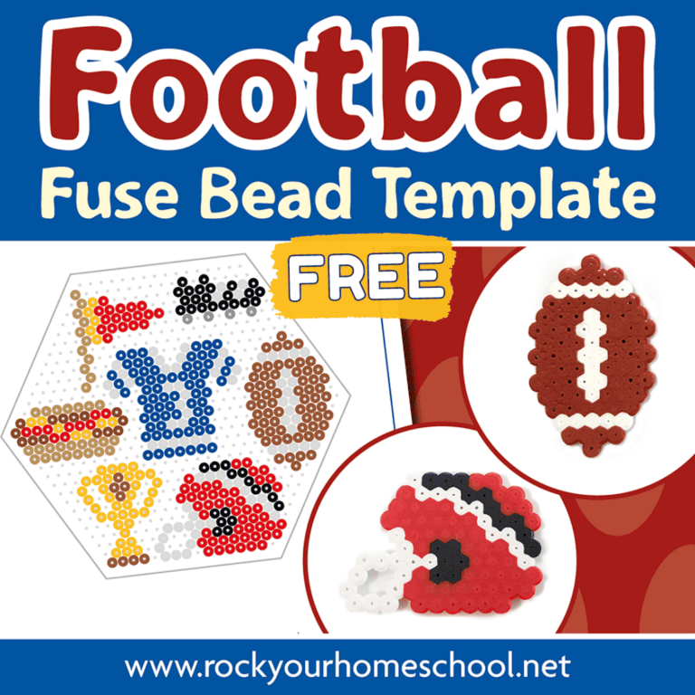 Football Perler Beads Crafts for Kids (Free Patterns) - Rock Your ...
