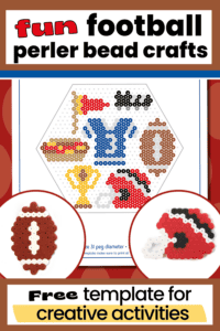 Football Perler Beads (Free Patterns) - Rock Your Homeschool