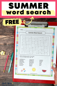 Summer Word Search Activity (Free) - Rock Your Homeschool